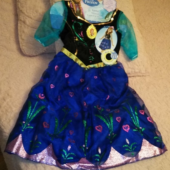 Disney | Costumes | Light Up Musical Disneys Frozen Anna Dress | Poshmark